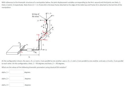 Solved With Reference To The Kinematic Structure Of A