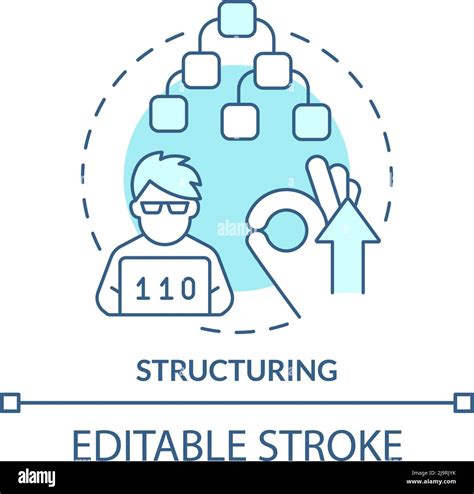 Structuring Turquoise Concept Icon Stock Vector Image And Art Alamy