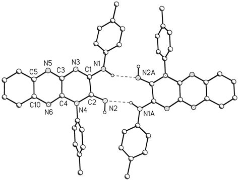 Dimeric Unit Of The Ligand 10a Selected Bond Distances A ˚ N1Ðc1