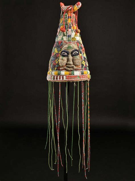A Yoruba Beaded Ade Crown