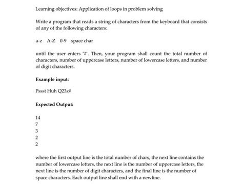 solved learning objectives application of loops in problem