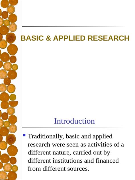 Basic Vs Applied Research Pdf
