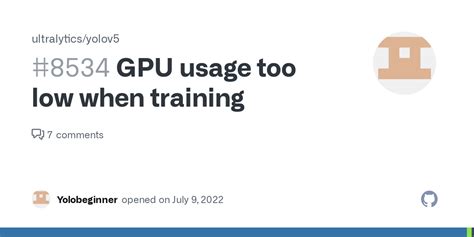 GPU Usage Too Low When Training Issue Ultralytics Yolov GitHub