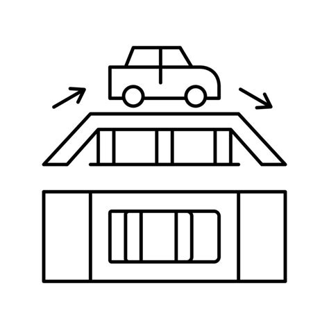 Overpass Passage Line Icon Vector Illustration 18999011 Vector Art At Vecteezy