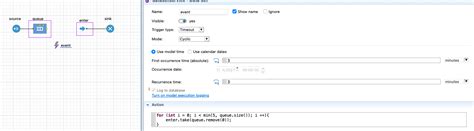 Simulation Allow Only A Fixed Number Of Agents To Pass Through A Queue Block Periodically In