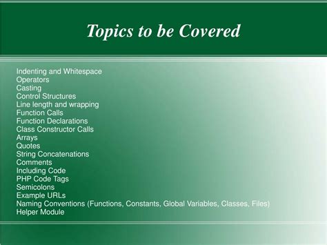 Ppt Drupal Coding Standards Powerpoint Presentation Free Download