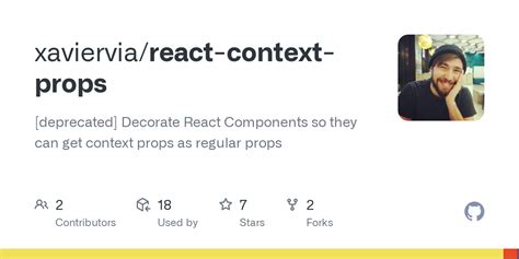 Github Xavierviareact Context Props Deprecated Decorate React