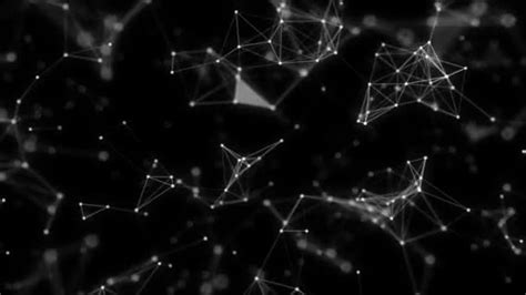 Abstract White Plexus Structure Evolving In Motion Background With