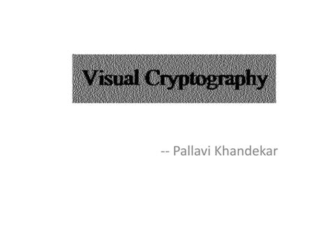 visual cryptography pptx programming languages computing