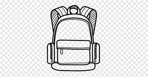배낭 그림 색칠 공부 학교 배낭 각도 화이트 Png Pngegg