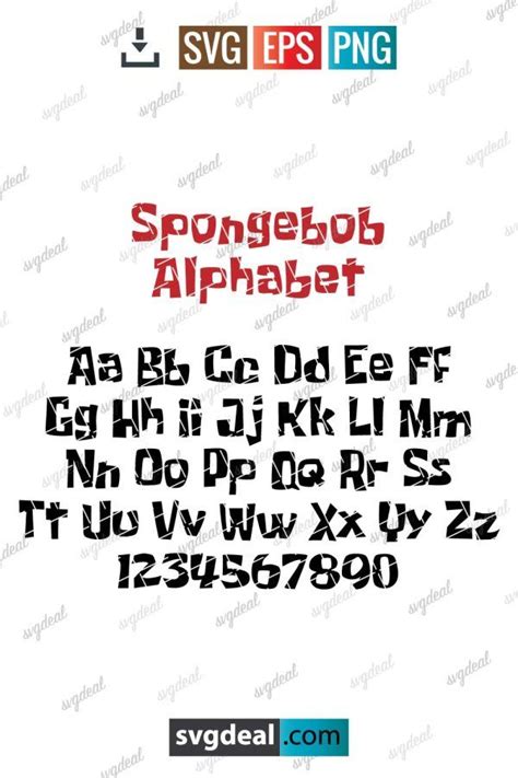 Spongebob Font Svg Free Svg Files Artofit