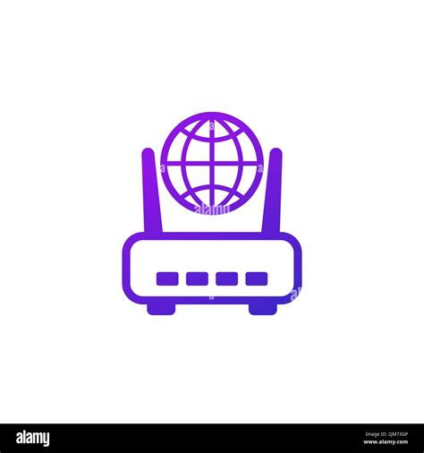 Router Or Internet Modem Icon Stock Vector Image Art Alamy
