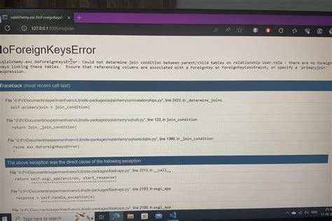 I Keep Getting This Error Whenever I Try To Register As A New User What Is It That Im Doing