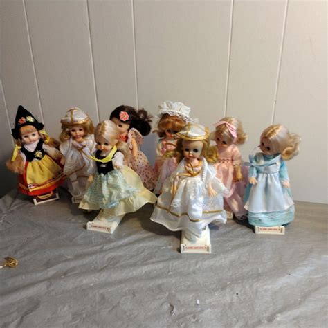Lot Vintage Hong Kong Dolls On Stands Etsy