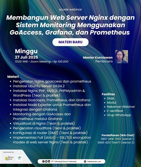 Webinar X Code Membangun Web Server Nginx Dengan Sistem Monitoring Menggunakan Goaccess
