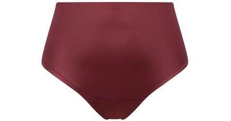 Spanx Shaping Satin Thong In Purple Lyst