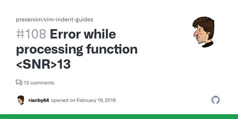error while processing function 13 · issue 108 · preservim vim indent