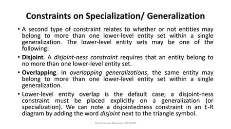 Dbms Notes Lecture 9 Specialization Generalization And Aggregation Pdf