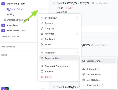 Create Your First Sprint Clickup Help