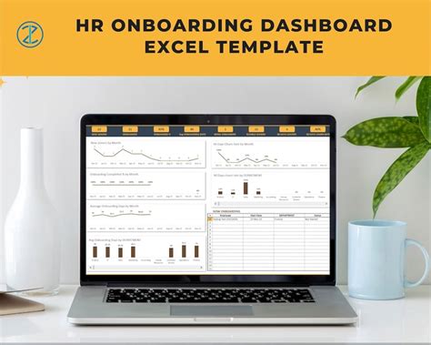 Hr Onboarding Dashboard Excel Template Etsy