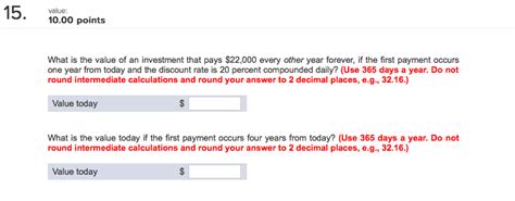 Solved What Is The Value Of An Investment That Pays 22000
