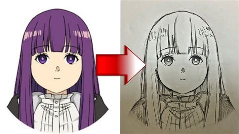 How To Draw Fern From Frieren Beyond Journeys End Tutorial For