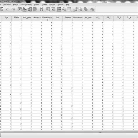 1 A Example Of Variable View In Spss Software Download Scientific Diagram