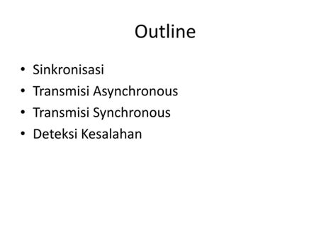 Transmisi Asynchronous Dan Synchronous Ppt