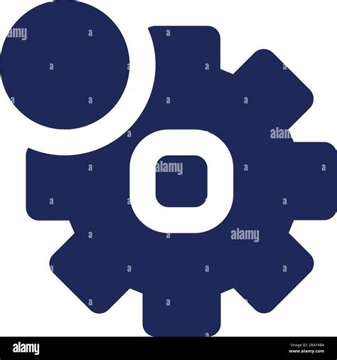 Settings Notification Black Glyph Ui Icon Stock Vector Image And Art Alamy