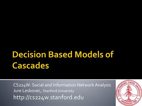 decision based models of cascades ppt download