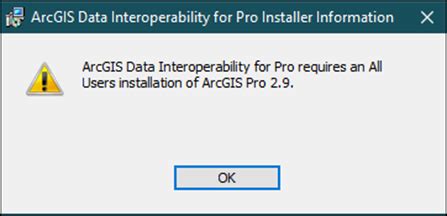 Error ArcGIS Data Interoperability For Pro Requires An All Users