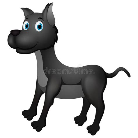 Happy Dog Illustration Stock Vector Illustration Of Cute 128662076