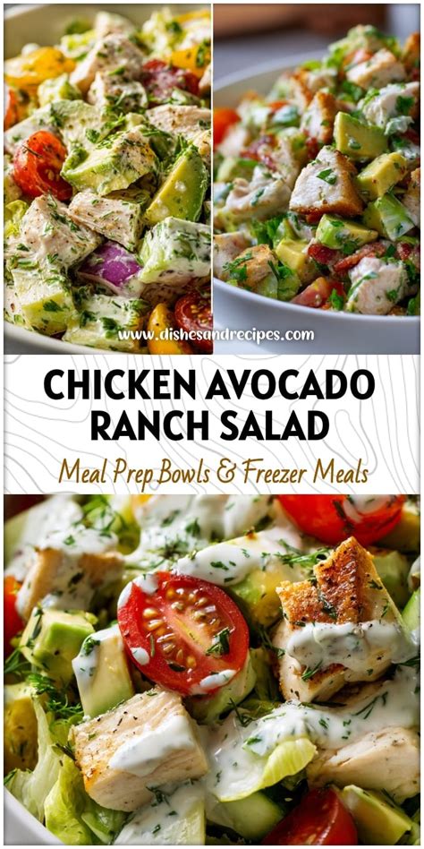 Chicken And Avocado Ranch Chopped Salad