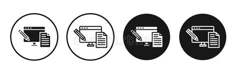 Blended Learning Icon Vector Set On White Background Stock Vector Illustration Of Technology