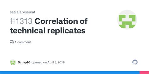 Correlation Of Technical Replicates · Issue 1313 · Satijalabseurat