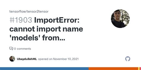 Importerror Cannot Import Name Models From Tensor2tensor