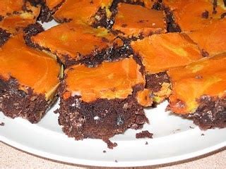 Candy Corn Brownies Recipe With Strawberry Glaze