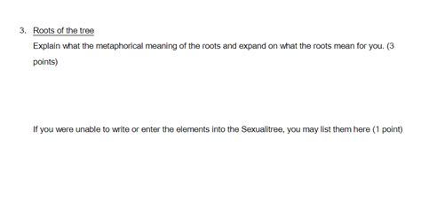 Solved The Sexualitree Is A Way To See How We Experience Chegg Com