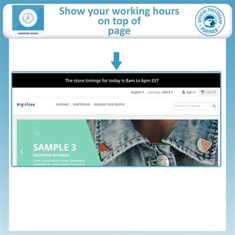 Free Prestashop Working Hours Module