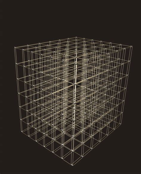 Дизайнерская люстра Spatial Cube 800x800x800 Современный стиль и пространственный дизайн