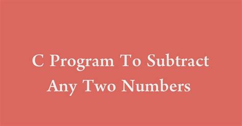 c program to subtract two integers using function pointer