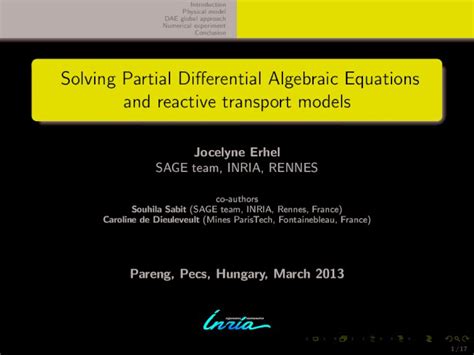 Pdf Solving Partial Differential Algebraic Equations And
