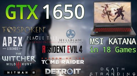 MSI Katana GTX 1650 + i5 11400H + 8GB RAM Test in 18 Games GTX 1650 ...