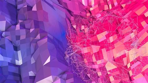 낮은 폴 리 현대 그라데이션 색상으로 추상적인 배경입니다 레드 블루 3 차원 표면입니다 V32 0명에 대한 스톡 사진 및 기타 이미지 Istock