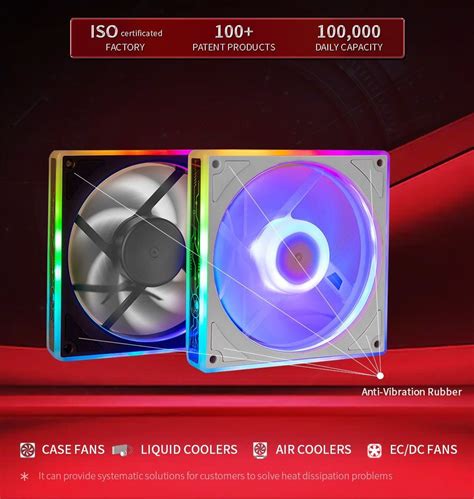 Factory OEM ODM PWM Control Volts Rpm High Airflow Pin Hydraulic PC Argb Fan For Gaming