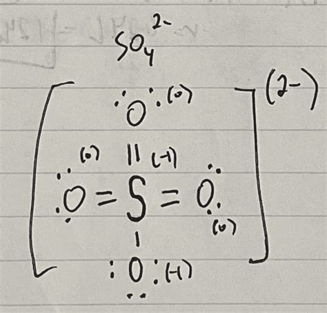 So4 2 Lewis Structure With Formal Charges