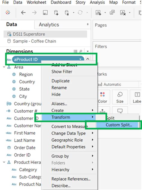 Splitting Fields In Tableau The Data School