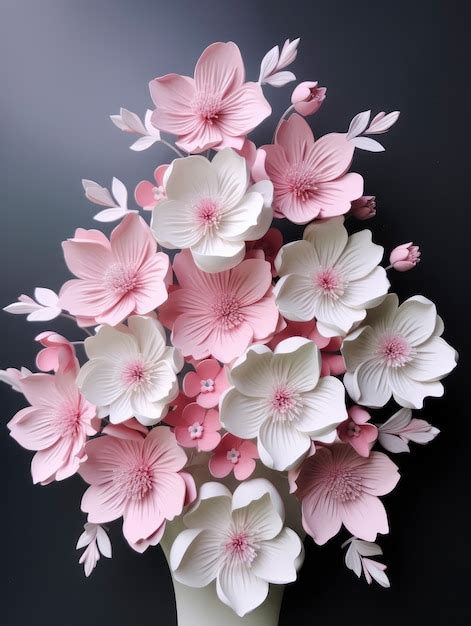 Free Photo D Rendering Of Flowers