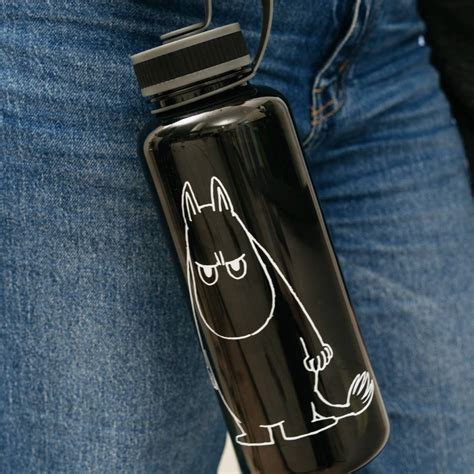 Moomintroll Angry Bottle 1l Black The Official Moomin Shop
