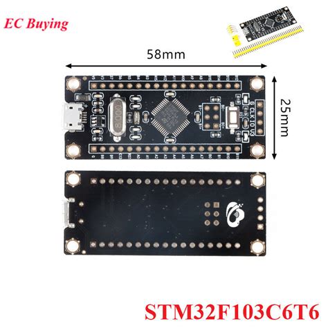 2 pces stm32f103c6t6 placa de desenvolvimento do sistema módulo stm32